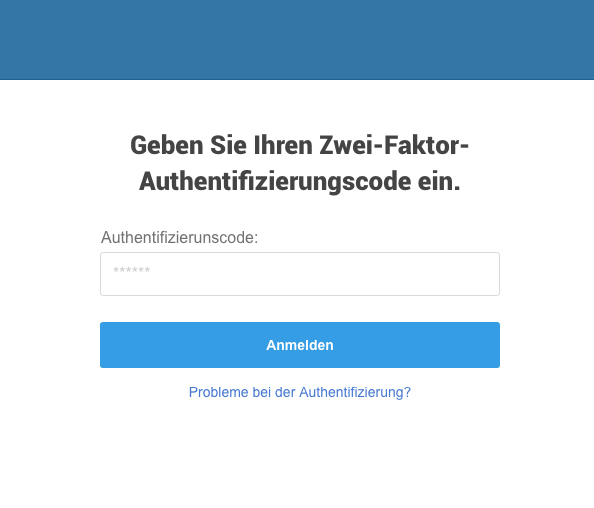 Aktivieren / deaktivieren der Zwei-Faktor-Authentifizierung