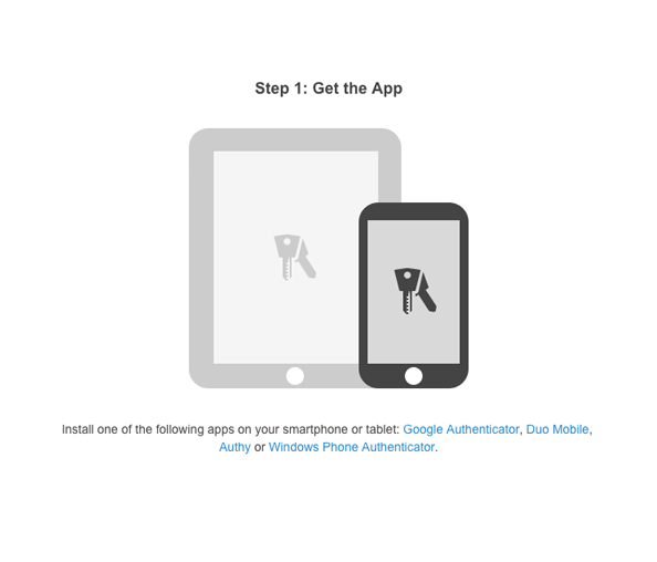 Activating/ deactivating the two-factor authentication