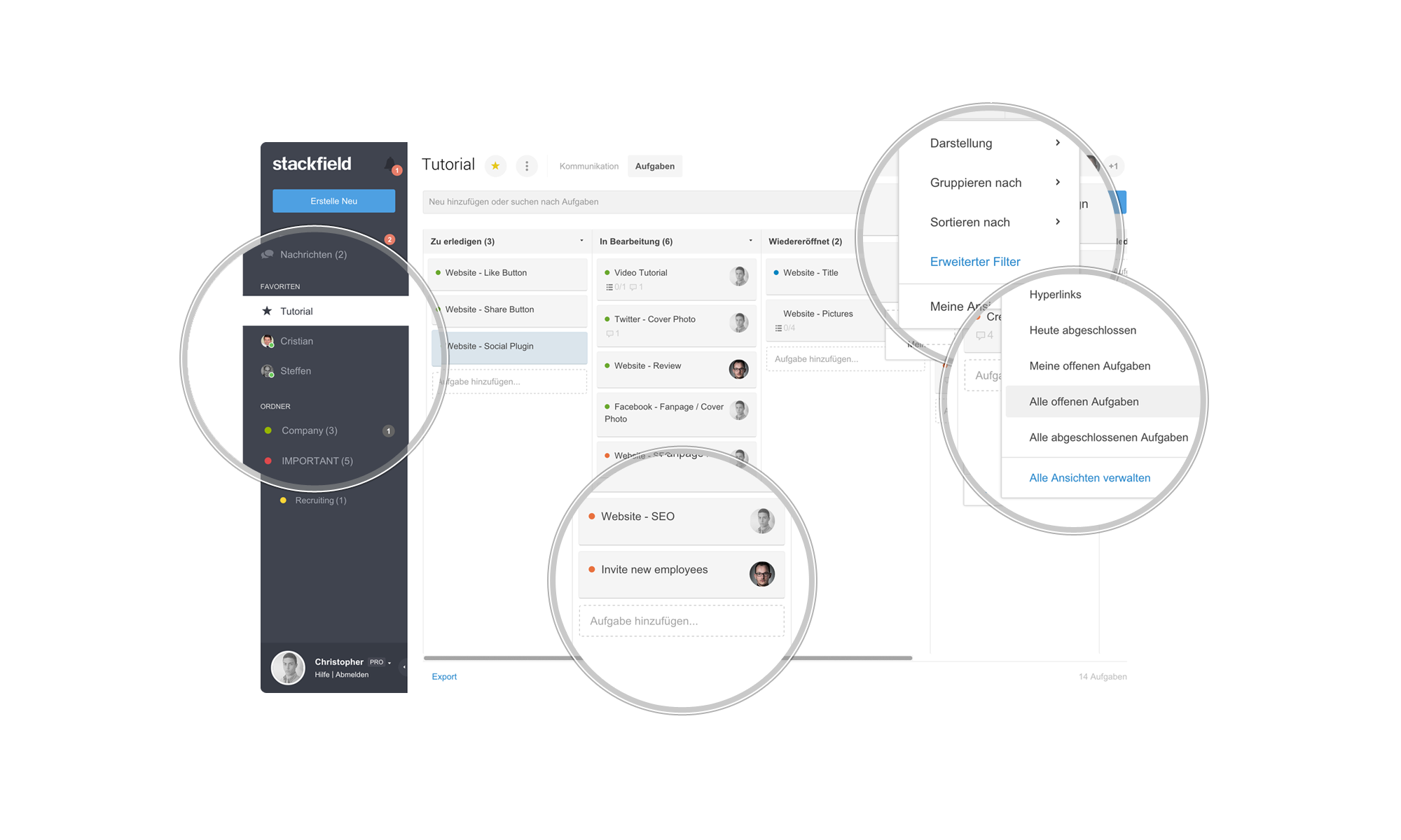 Stackfield: End-to End verschlüsselte Datenräume für Unternehmen