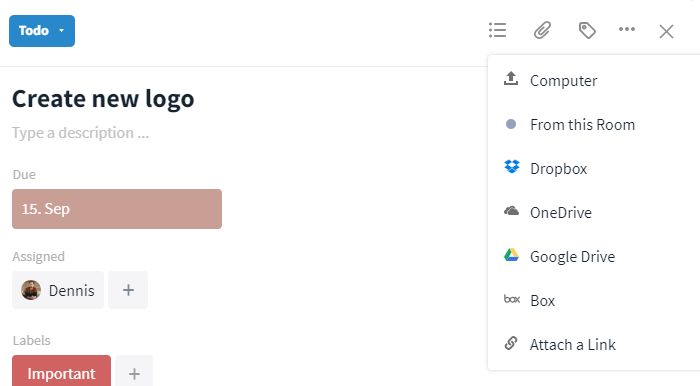 Working with references, links and attachments of files