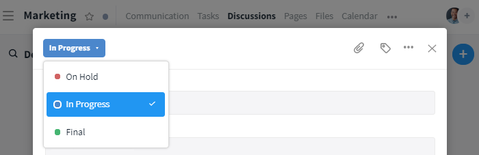 Working with discussions for a better organisation