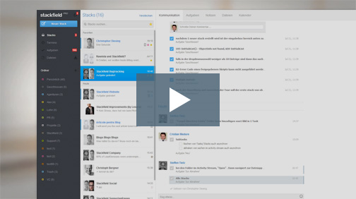 Stackfield: Real-time communication for business teams